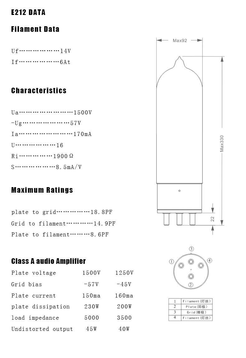 ELITE E212 - 林籁电子管 林籁之音电子管 linlai tube（官网）